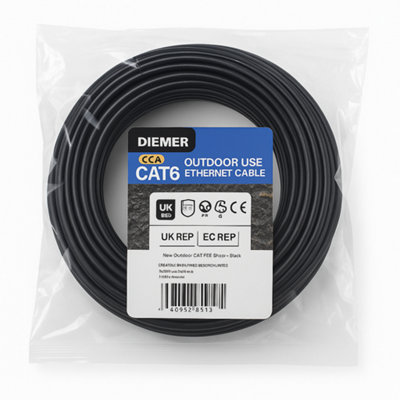 100m CAT6 Outdoor Ethernet Cable - 250MHz, External Waterproof CAT 6 ...