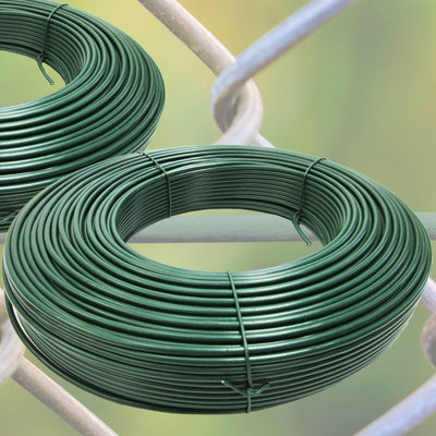 100m PVC Coated Galvanised Steel Tension Line | DIY at B&Q