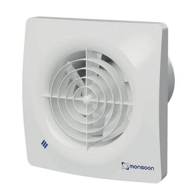 100mm 4" Bathroom Zone 1 IP45 Silent Quiet Extractor Fan with PIR ...