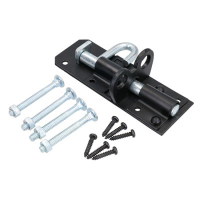 100mm Brenton Bolt Latch Sliding Lock Gate Shed Door Padbolt & Fixings ...