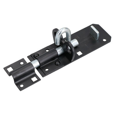 100mm Brenton Bolt Latch Sliding Lock Gate Shed Door Padbolt & Fixings
