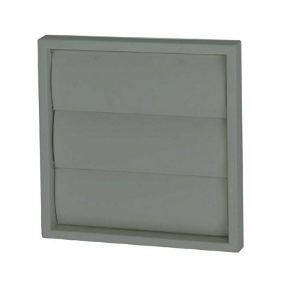 100mm extractor fan vent with gravity flaps (Grey)