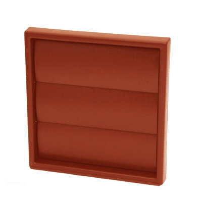 100mm Extractor Fan Vent with Gravity Flaps Terracotta