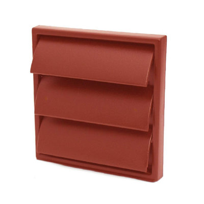 100mm Extractor Fan Vent with Gravity Flaps Terracotta