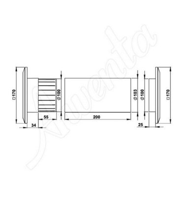 100mm Extractor Fan with Thermostat Ventilation System