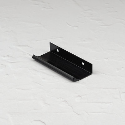 100mm Matt Black Profile Edge Cabinet Pull Cupboard Door Drawer ...