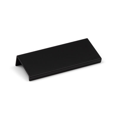 100mm Matt Black Square Lip Edge Pull