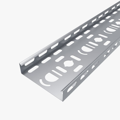 100mm Medium Duty Cable Tray 3M Length Pre-Galvanised