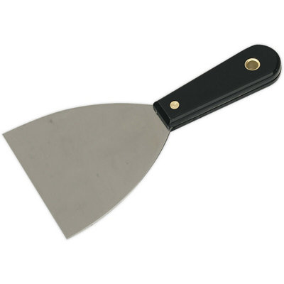 100mm Rigid Scraper - Chrome Plated Steel Blade - Composite Handle ...