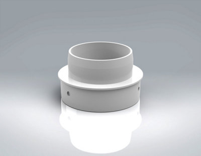 100mm to 80mm Round Hose End Rigid/Flexible Ducting | DIY at B&Q