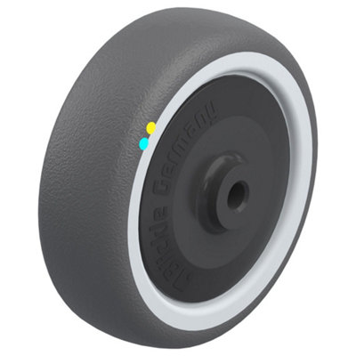 100mm wheel with grey electrically conductive thermoplastic ...