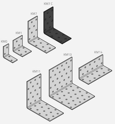 100mm x 100mm x 100mm - Pack of 1 - KM13 - Galvanised Perforated ...
