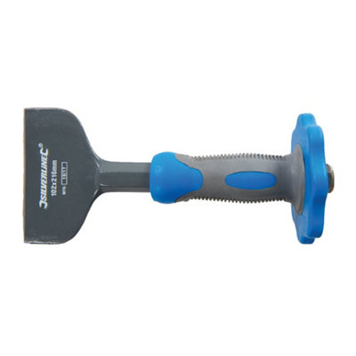 100mm x 216mm Bolster Chisel & Guard Brick Concrete Cutting Shaping ...