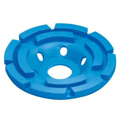 100mm x 22.2mm Concrete Grinding Diamond Disc Double Row Fits 115mm ...