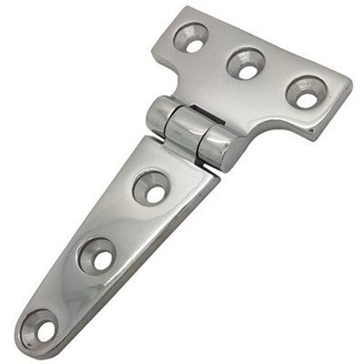 100mm x 54mm Stainless Steel Tee / T Hinge with Screws A4 Marine Grade