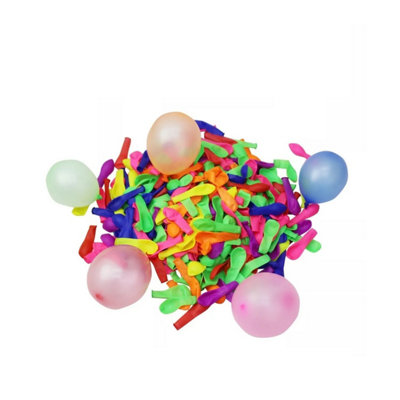 100PC Water Balloons for Kids Outdoor Fun - Easy Fill Colourful Water ...
