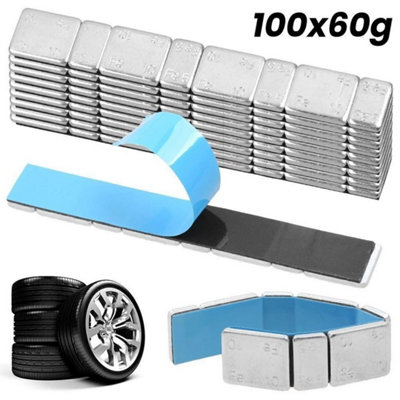 100Pcs 60G Adhesive Wheel Balance Weights