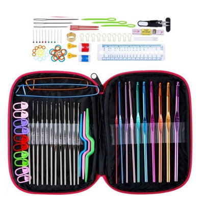 100pcs Crochet Hooks Accessories Knitting Organizer Tools, Stitch ...