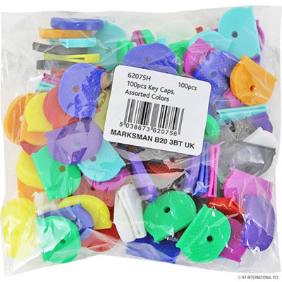 100Pcs Key Covers For Keys Assorted Colours Key Organisation Cap Set Of 100