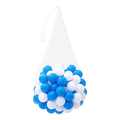 100Pcs Plastic Ball Pit Balls with Mesh Bag