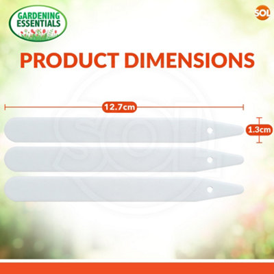 100pk Plant Labels Plastic, Garden Label Sticks Seed Tags for Herbs ...