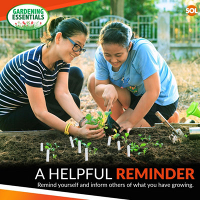 100pk Plant Labels Plastic, Garden Label Sticks Seed Tags for Herbs ...