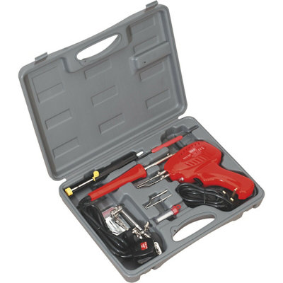 100W Electric Soldering Gun Kit - TRIGGER INSTANT HEAT Pistol Grip ...