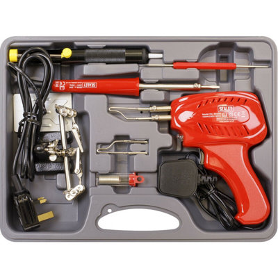 100W Electric Soldering Gun Kit - TRIGGER INSTANT HEAT Pistol Grip ...