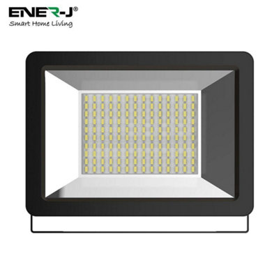 100W ENERJ Slim LED Floodlight IP65 rated 10000 Lumens, 6000K