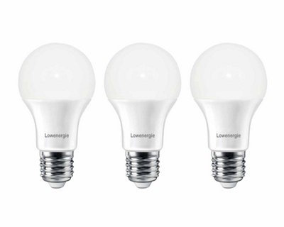 100w Equivalent LED Bulb 10w E27 Day White 6000K - Pack of 3