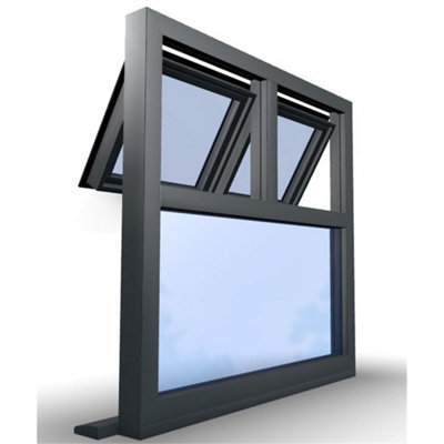 1045mm (W) x 1045mm (H) Aluminium Flush Casement - 2 Top Opening ...
