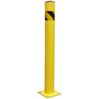 1050mm Anti-Collision Safety Bollard - Car Park / Warehouse Floor ...