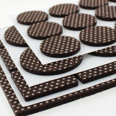 106 Piece Mixed Pack Non-Slip Self Adhesive Sticky Multi Use Felt Pads