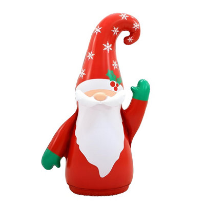 106cm Outdoor Red and White Christmas Gnome Inflatable Decoration