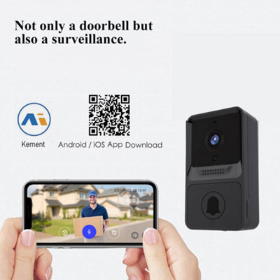 1080P Smart Wireless Video Doorbell with IR Night Vision, 2-Way Audio ...