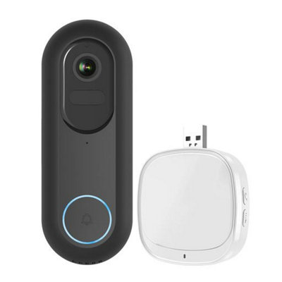 1080P Wired & Wireless Video Doorbell kit with 5200mah battery & USB ...