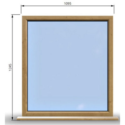 1095mm (W) x 1245mm (H) Wooden Stormproof Window - 1 Window (NON ...
