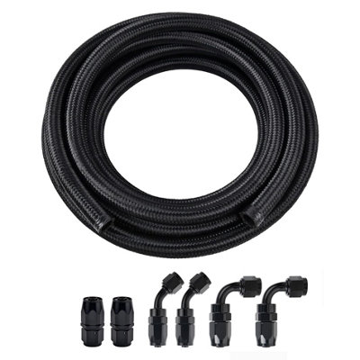 10AN Fuel Line Kit, 10AN Hose Braided Fuel Line Hose Fitting Kit CPE ...