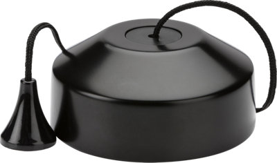 10AX 2-way Pull Cord Switch - Matt Black
