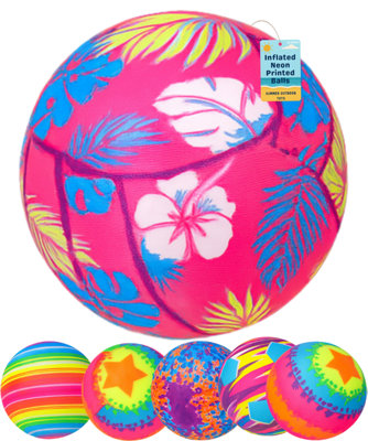 10cm Neon Coloured Football Ball for Kids - Inflated