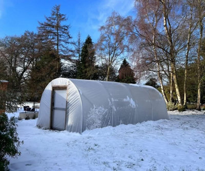 10ft x 12ft Straight Sided Polytunnel Kit, Heavy Duty Professional ...