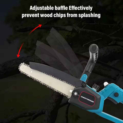 10inch 4000W Mini Cordless Chainsaw Electric One Hand Saw Wood Cutter 2 ...