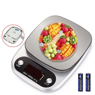10KG Kitchen Scales Digital Electronic LCD Cooking Baking Food Weighing Scale UK