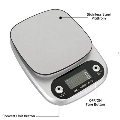 10KG Kitchen Scales Digital Electronic LCD Cooking Baking Food Weighing Scale UK