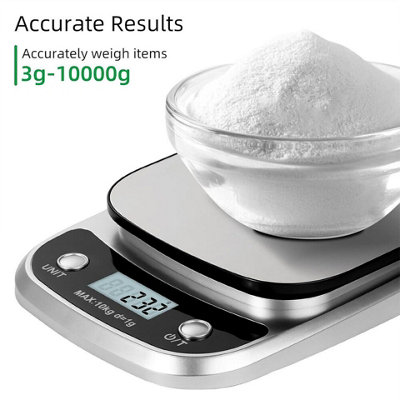 10KG Kitchen Scales Digital Electronic LCD Cooking Baking Food Weighing Scale UK