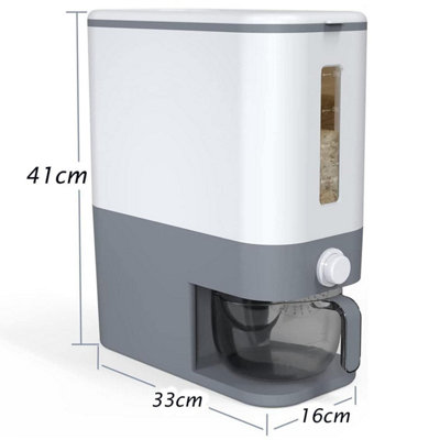 10KG Sealed Rice Dispenser Storage Container with Measuring Cup - BPA ...