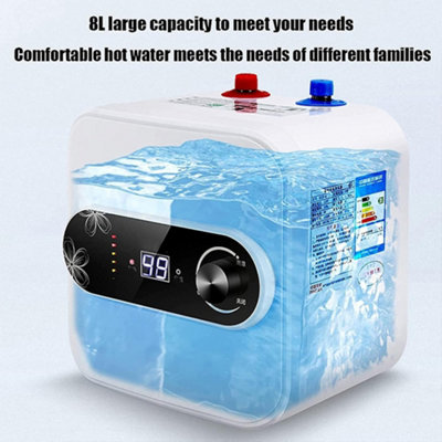 10L 1500W ELECTRIC HOT WATER STORAGE TANK WATER HEATER BOILER KITCHEN ...