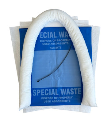 10L Envirospill Oil Spill Kit with Hydrophobic Absorbent Pads, Spill ...