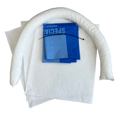 10L Envirospill Oil Spill Kit with Hydrophobic Absorbent Pads, Spill ...