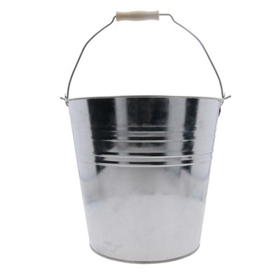 10L Galvanised Steel Metal Bucket Pail Water Coal Fire Greenhouse ...